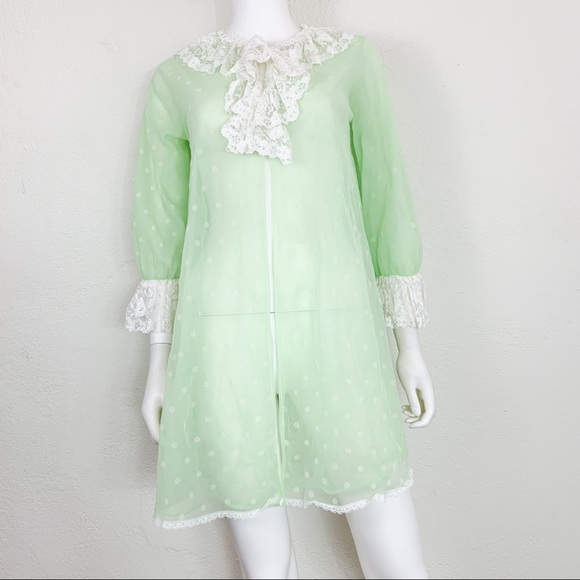 Vintage | Intimates & Sleepwear | Lisette Vtg 6s Chiffon Nylon Sheer ...